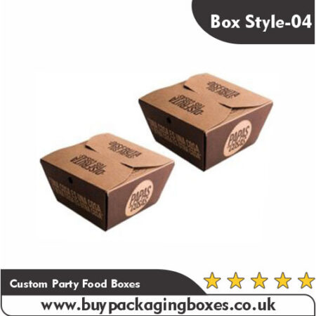 Custom Party Food Boxes With Logo