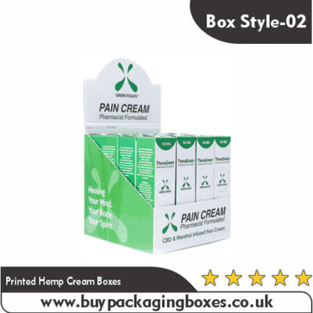 BUY Printed Hemp Cream Boxes With Brand Logo At Wholesale