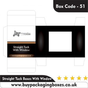Buy Customizable Straight Tuck Boxes With Window