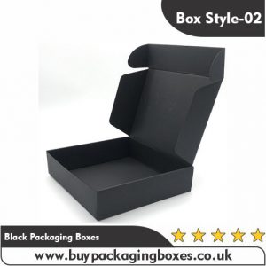 High-Quality Custom Black Packaging Boxes Wholesale