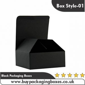 High-Quality Custom Black Packaging Boxes Wholesale